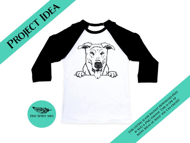 Dog With Floppy Ears SVG & PNG 2 Files Digital Download - Etsy