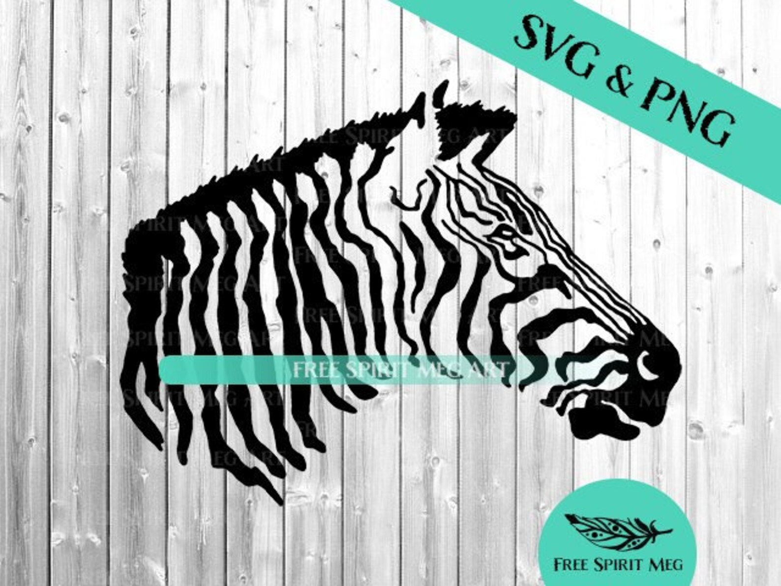 Zebra SVG & PNG Zoo Animal Svg Digital Download Svg File for - Etsy