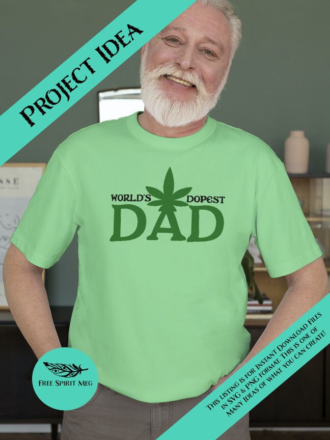 Worlds Dopest Dad SVG & PNG Weed Svg Fathers Day Svg - Etsy