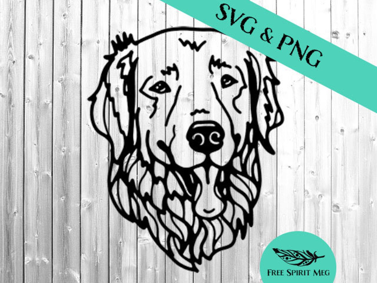 Golden Retriever SVG & PNG Bundle 12 Files Instant Download - Etsy