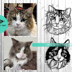 Custom Pet SVG & PNG, Pet Portrait Digital Download Svg File for Cricut ...