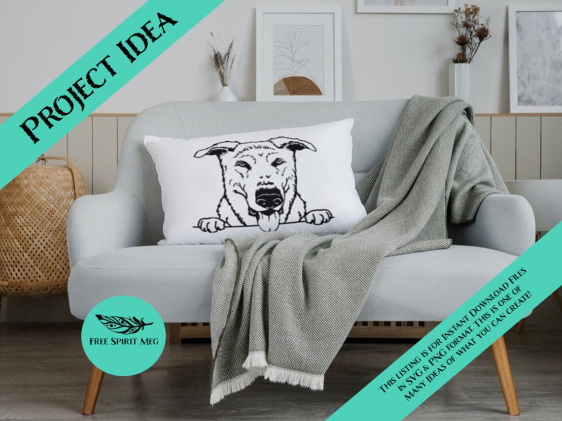 Dog With Floppy Ears SVG & PNG 2 Files Digital Download - Etsy