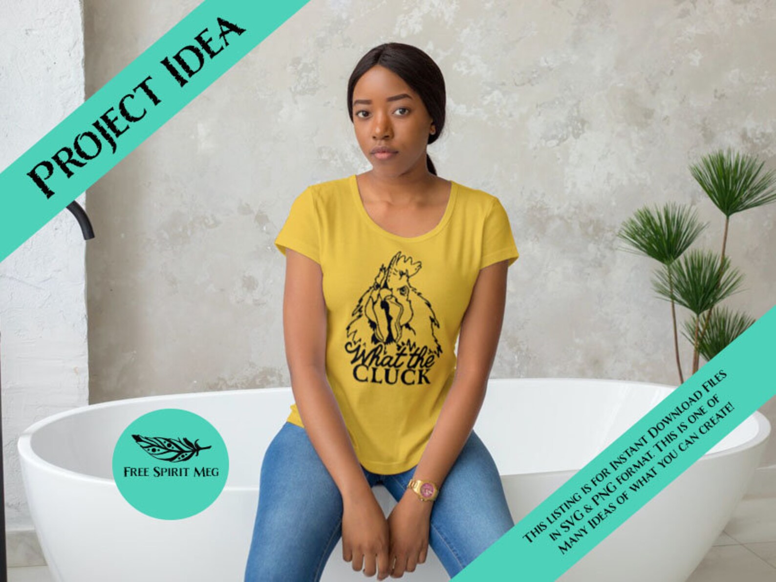 What the Cluck SVG & PNG 2 Files Digital Download Rooster - Etsy