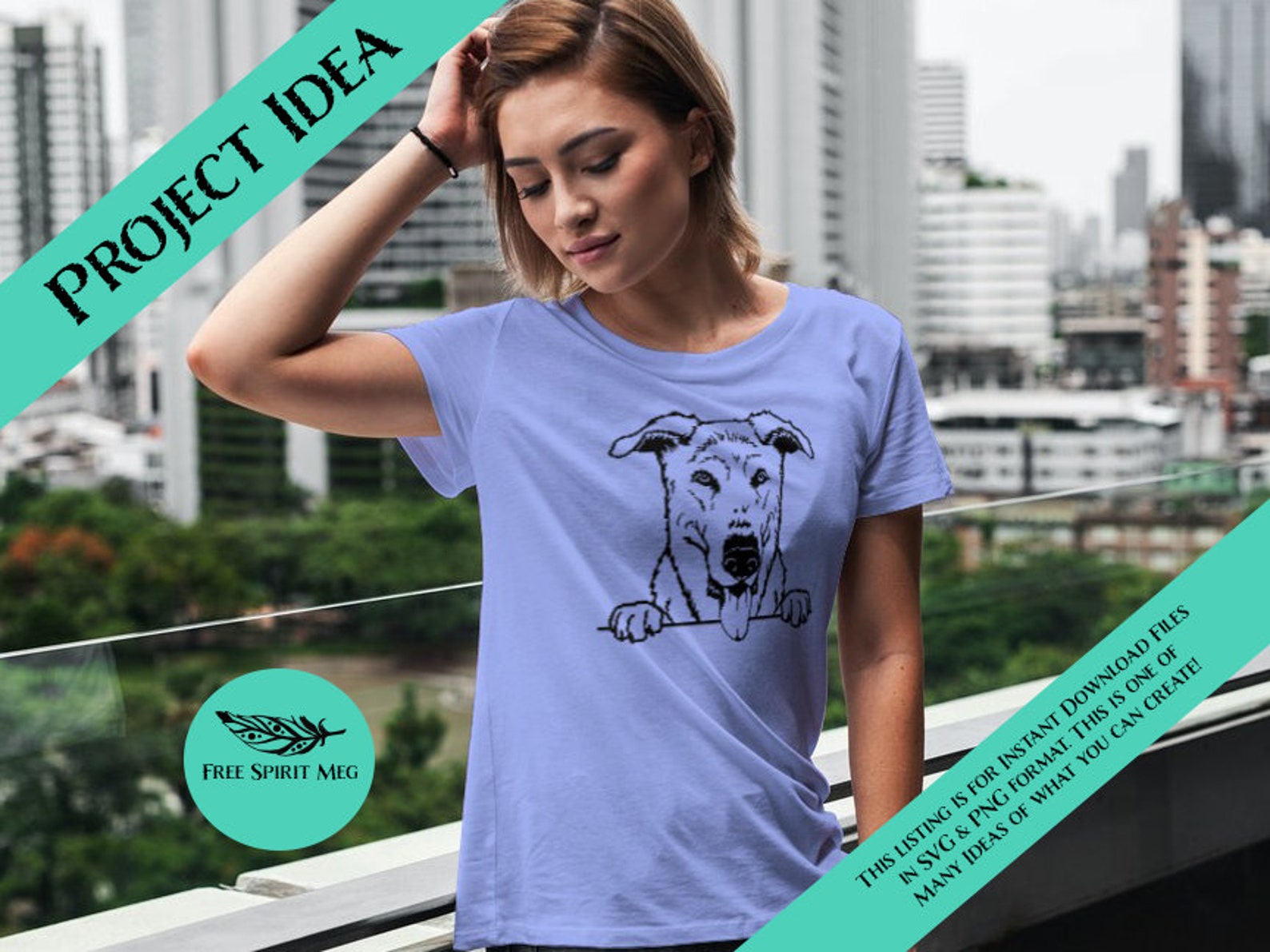 Dog With Floppy Ears SVG & PNG 2 Files Digital Download - Etsy