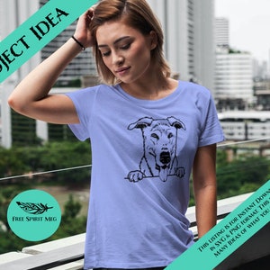 Dog With Floppy Ears SVG & PNG, 2 Files, Digital Download, White German ...