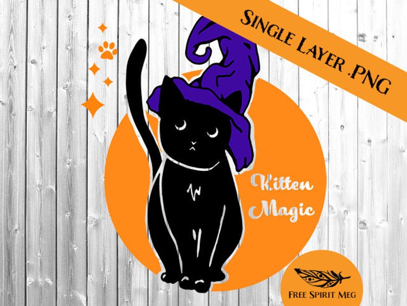 Halloween Cat SVG & PNG Digital Download Plus PNG Files for - Etsy