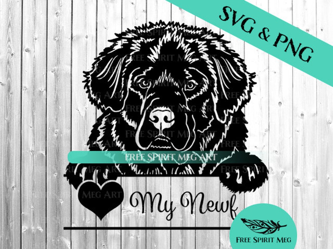 Newfoundland Dog SVG Bundle Plus PNG File Digital Download - Etsy