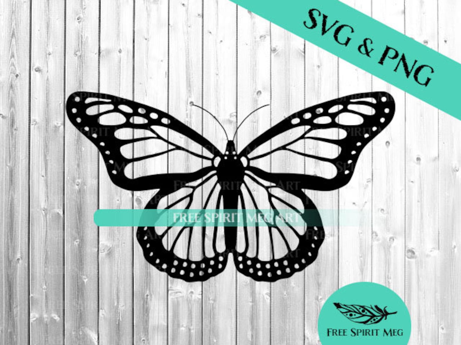 Butterfly SVG & PNG Monarch Svg Layered SVG Digital - Etsy