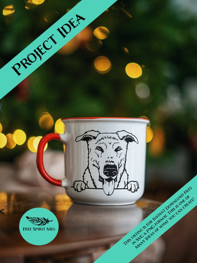 Dog With Floppy Ears SVG & PNG 2 Files Digital Download - Etsy