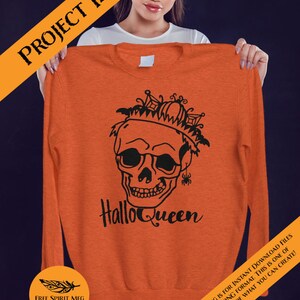 Halloqueen Skull SVG: Halloween Queen Cut File (digital Download) - Etsy