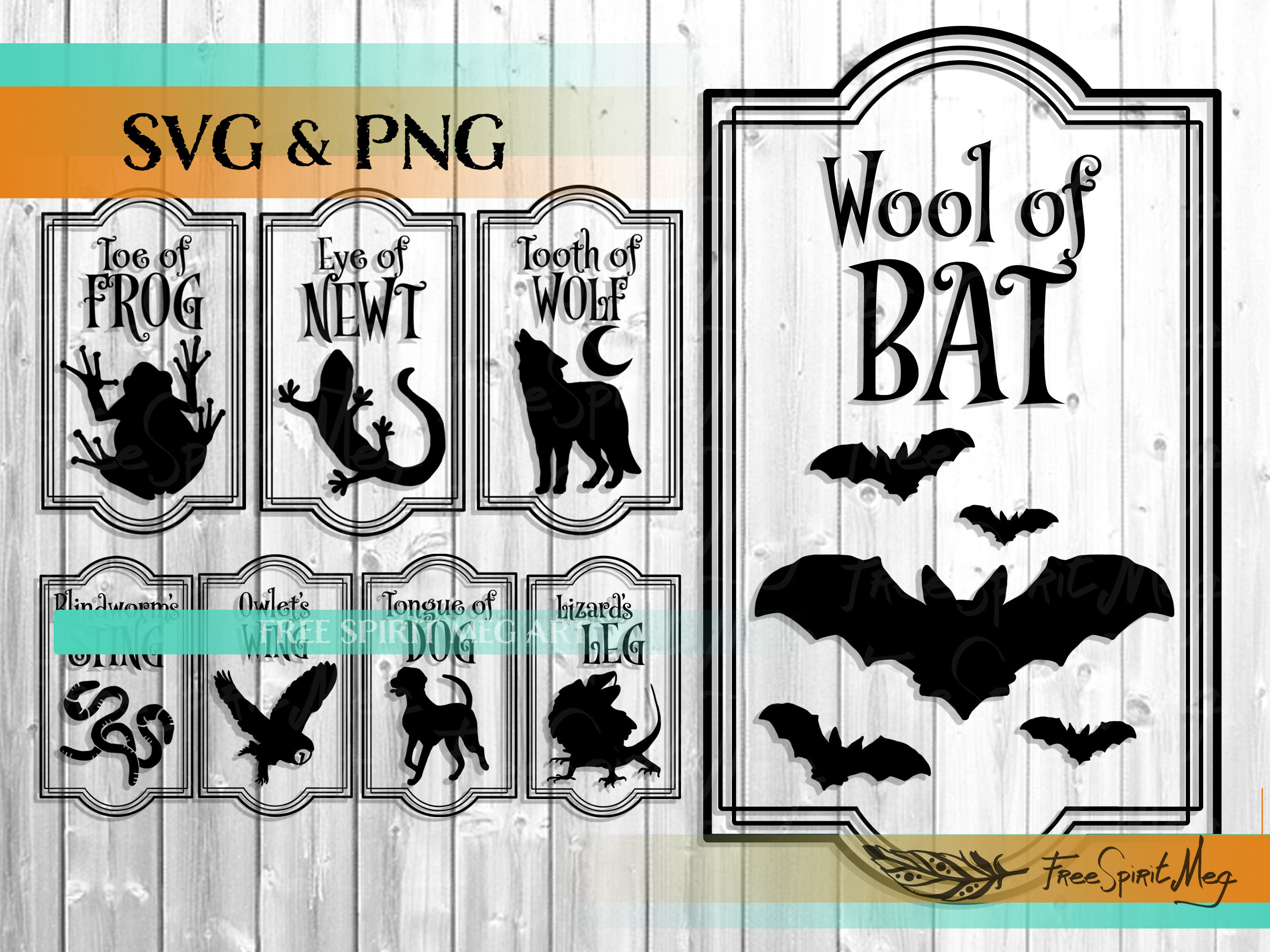 Potion Bottle Labels SVG Bundle, Halloween Svg, Digital Download Svg ...