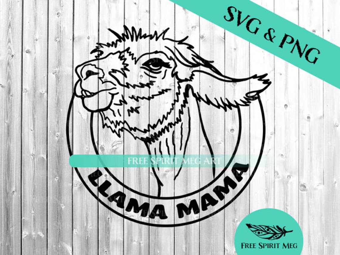 Llama SVG & PNG Bundle 12 Files Instant Download No Drama | Etsy