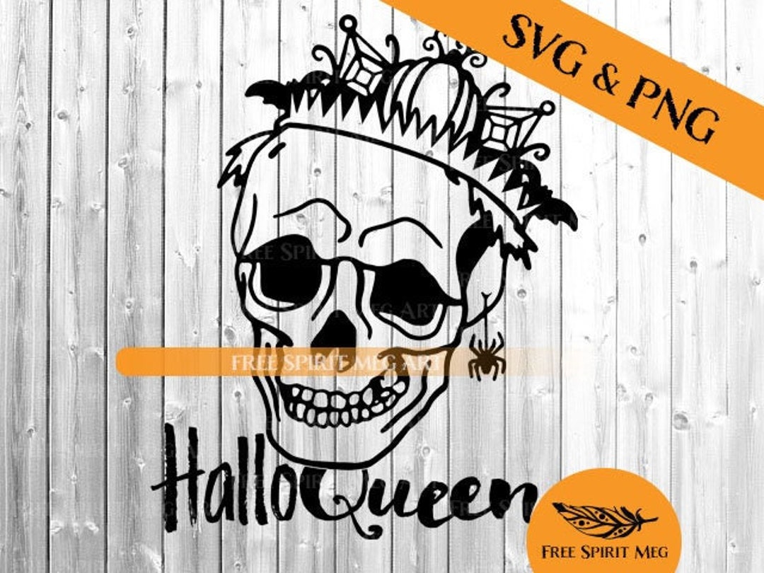 Halloqueen Skull SVG: Halloween Queen Cut File (digital Download) - Etsy