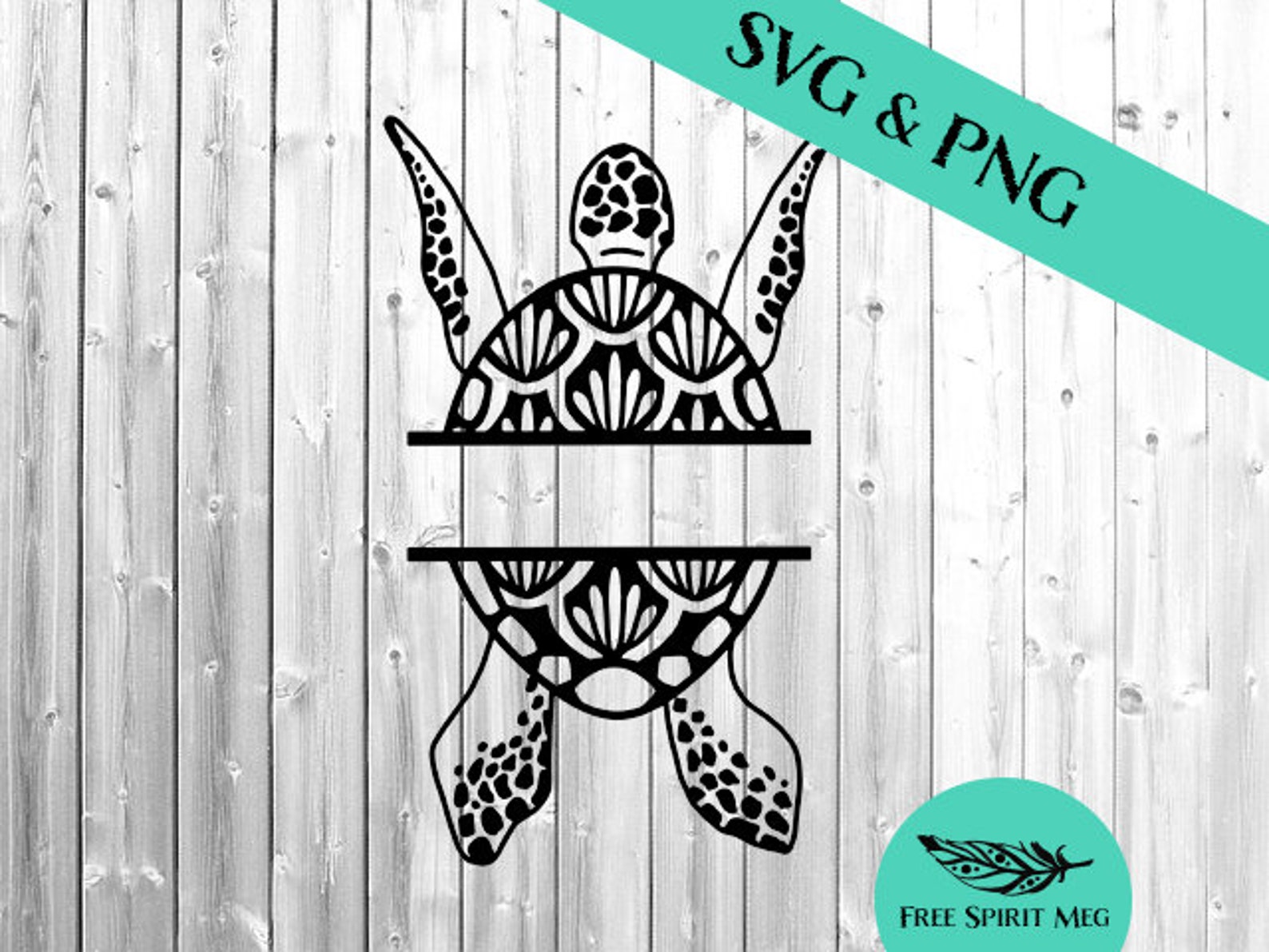 Sea Turtle SVG File, Instant Dowload Sea Turtle Border Design - Etsy