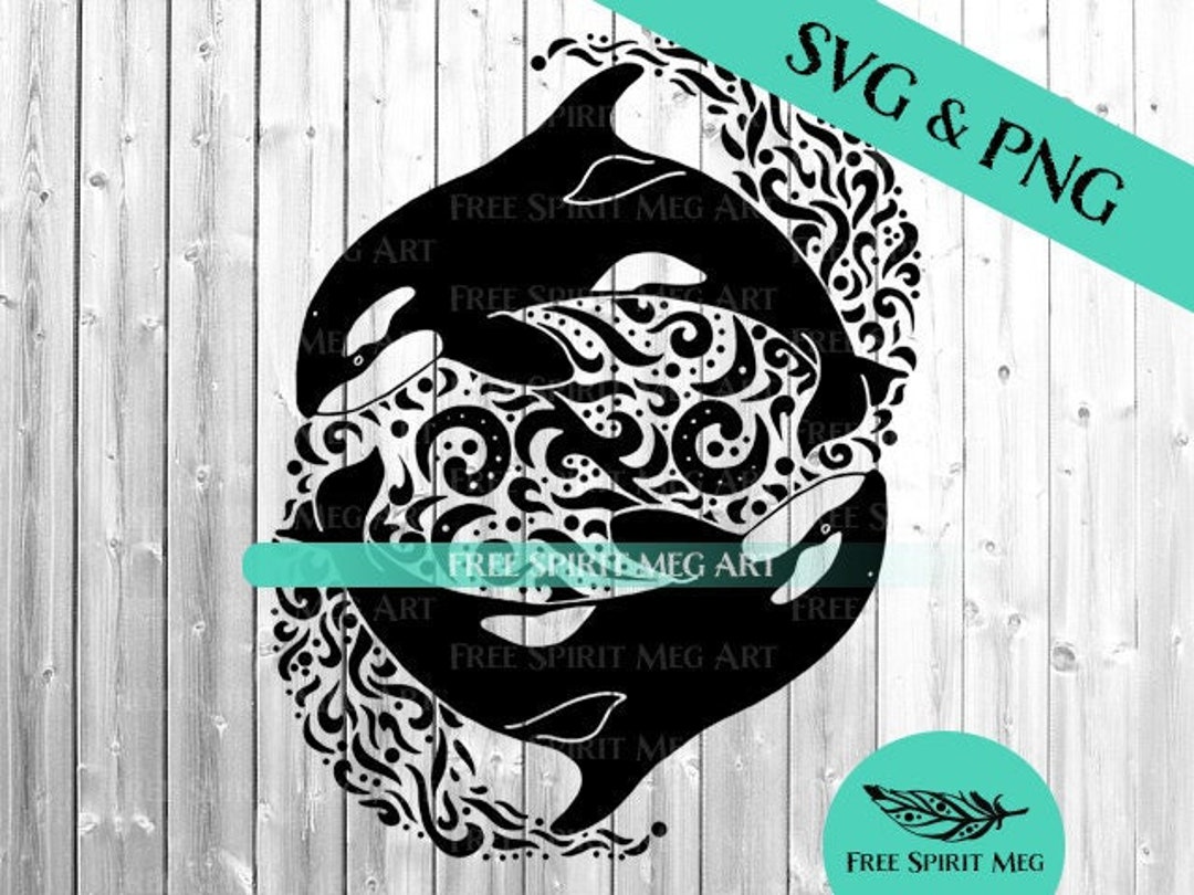 Whale SVG, Orca Svg, Digital Download, Plus PNG File, Killer Whale Svg ...