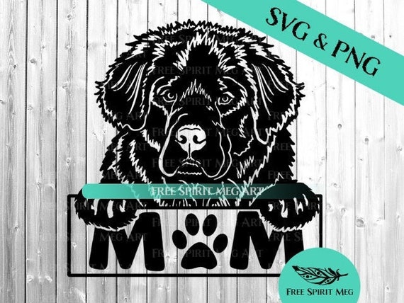 Newfoundland Mom SVG & PNG 2 Files Instant Download Cut - Etsy
