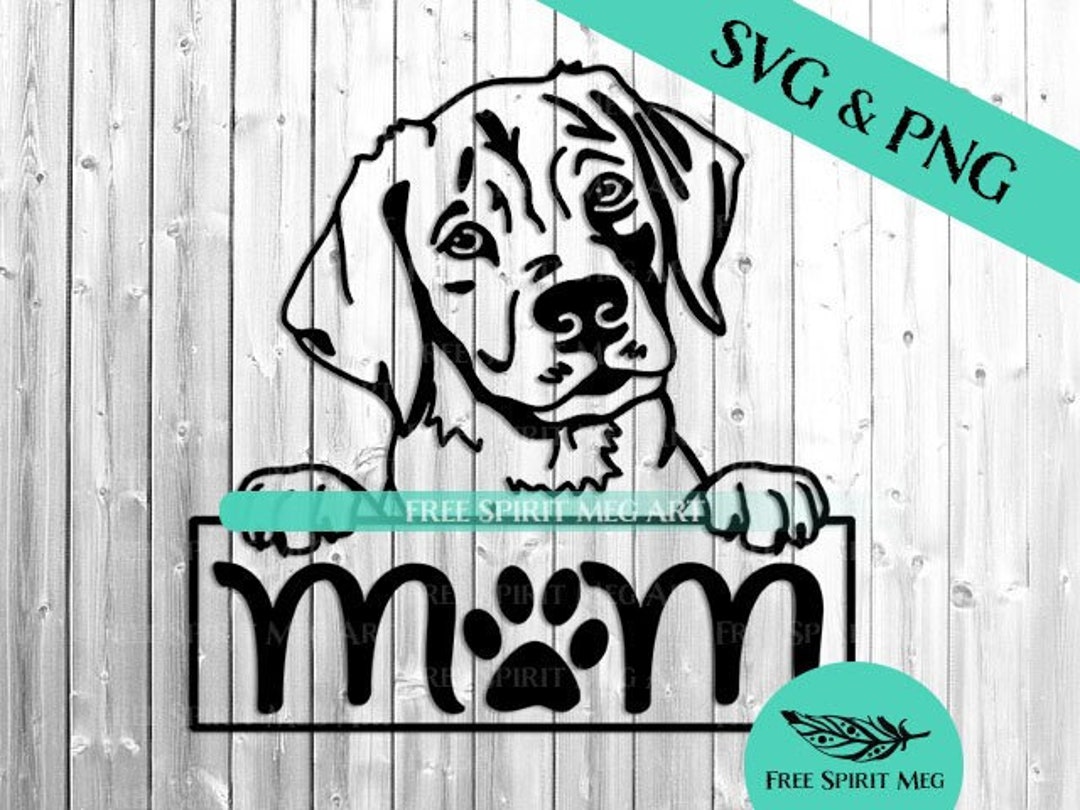 Lab Mom SVG & PNG. Labrador Retriever Puppy, Dog Mom Design, 2 Files - Etsy