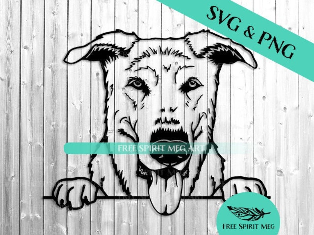 Dog With Floppy Ears SVG & PNG, 2 Files, Digital Download, White German ...