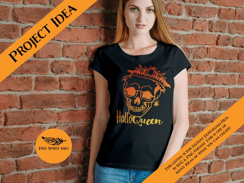 Halloqueen Skull SVG: Halloween Queen Cut File (digital Download) - Etsy