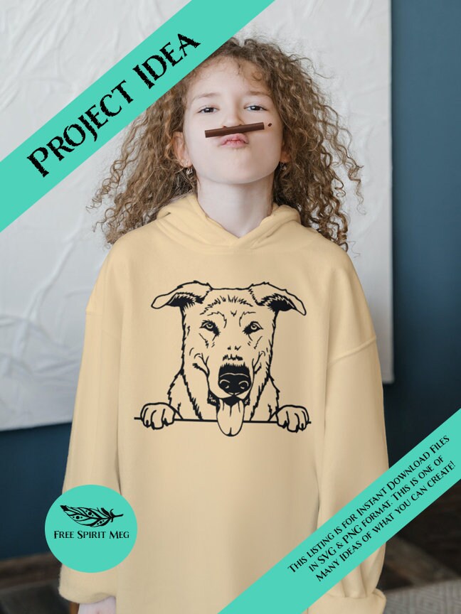 Dog With Floppy Ears SVG & PNG 2 Files Digital Download - Etsy