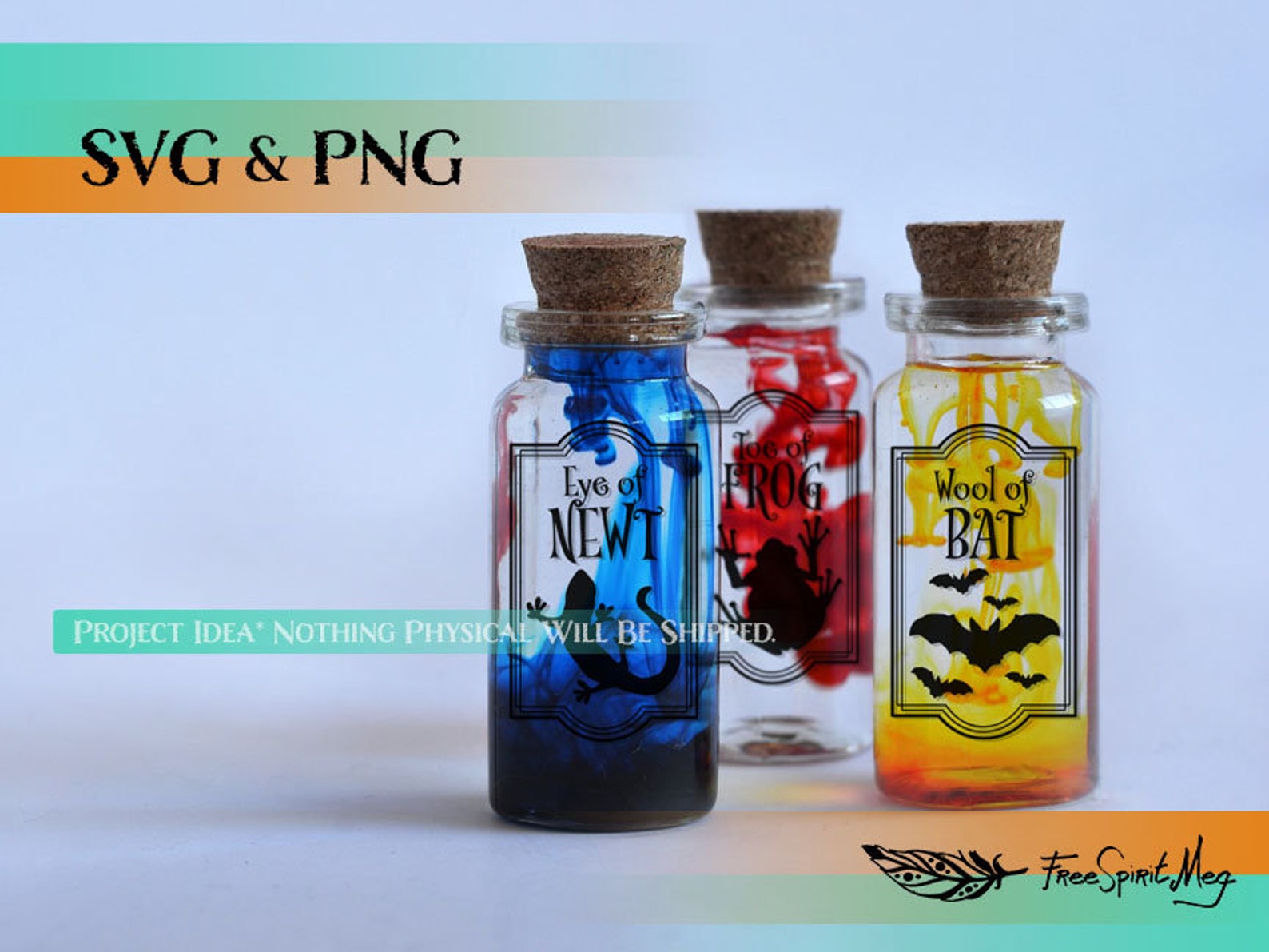 Potion Bottle Labels SVG Bundle, Halloween Svg, Digital Download Svg ...
