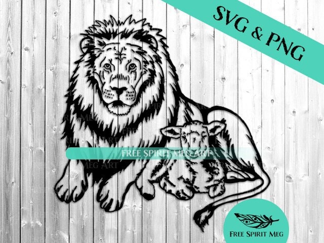 Lion And Lamb Clipart