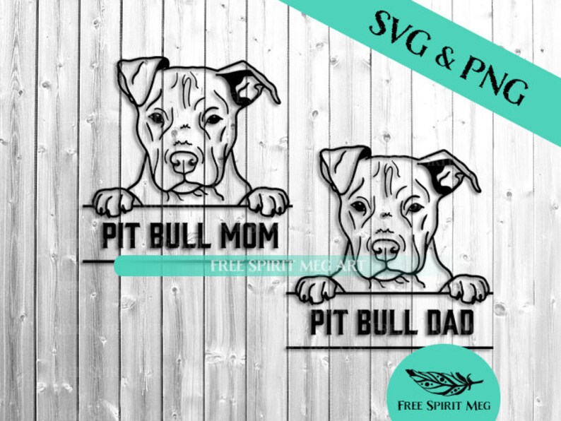 Pit Bull Puppy SVG & PNG Bundle 12 Files Instant Download - Etsy