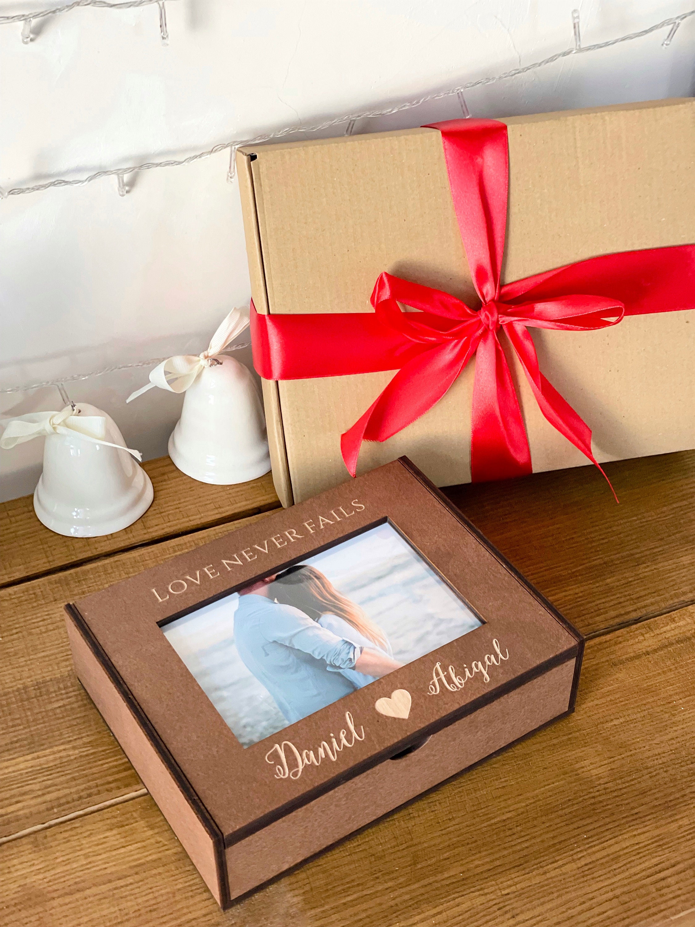 Wooden Memory Box Personalized Keepsake Photo Box Wedding Box Mystery ...