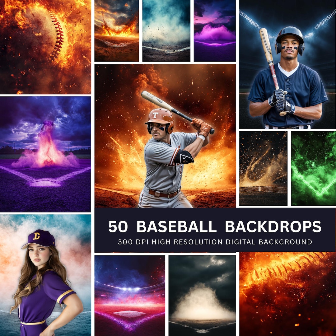 50 Baseball Backdrops, Sports Photography, Baseball Background ...