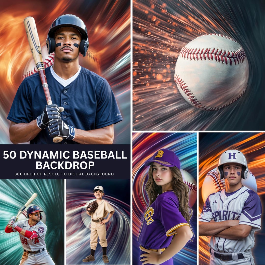 50 Dynamic Baseball Backdrop, Baseball Background - Etsy
