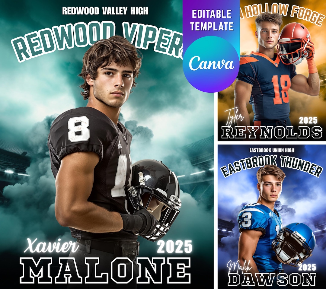 Football Canva Template, Sports Editable Canva, Custom Football Stadium ...