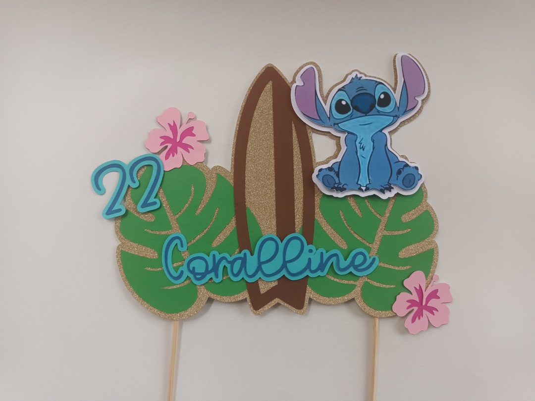 Personalized Stitch Cake Topper - Etsy