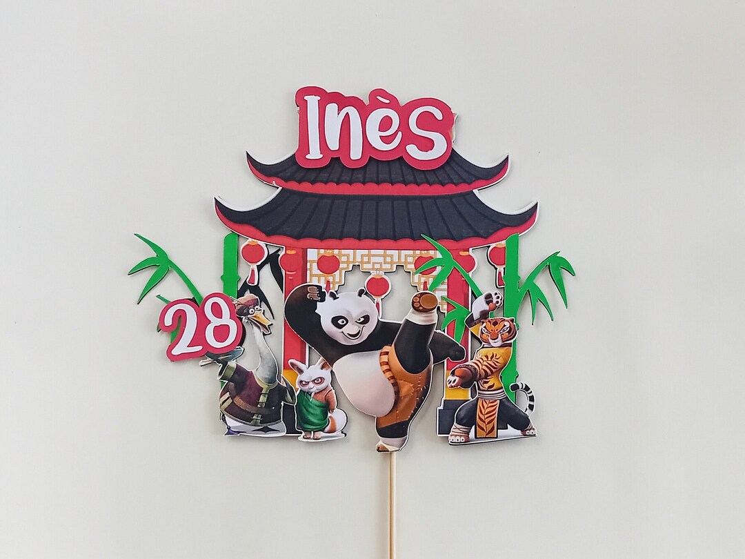 Personalized Kung Fu Panda Cake Topper - Etsy