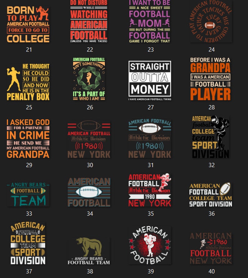 60 PNGS With American Football Team, Motivational Message for Player ...