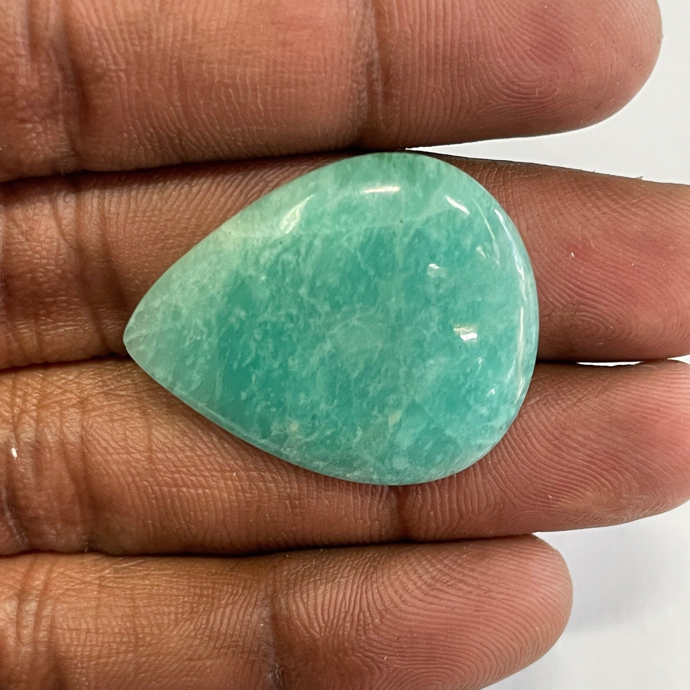 Amazonit Naturstein Amazonit Cab Lose Amazonit Edelstein | Etsy