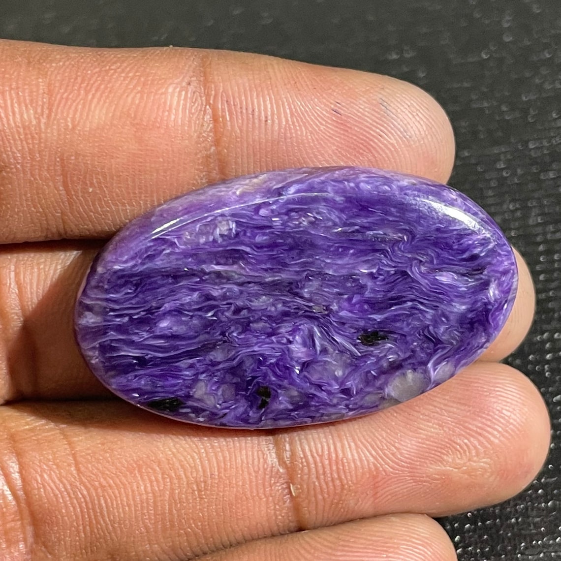 100% Natural Charoite Gemstone Charoite cabochon and Top | Etsy