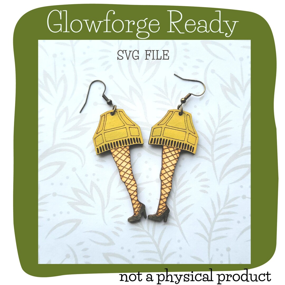 Leg Lamp Dangle Earring SVG - Glowforge Ready - SVG ONLY - Etsy