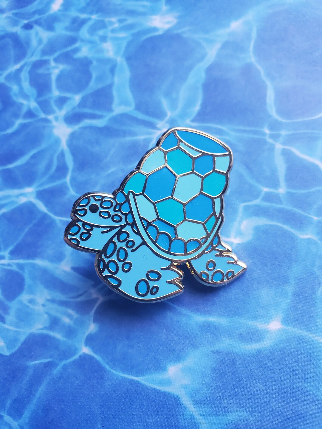 Sea Turtle Scuttle Enamel Pin - Etsy