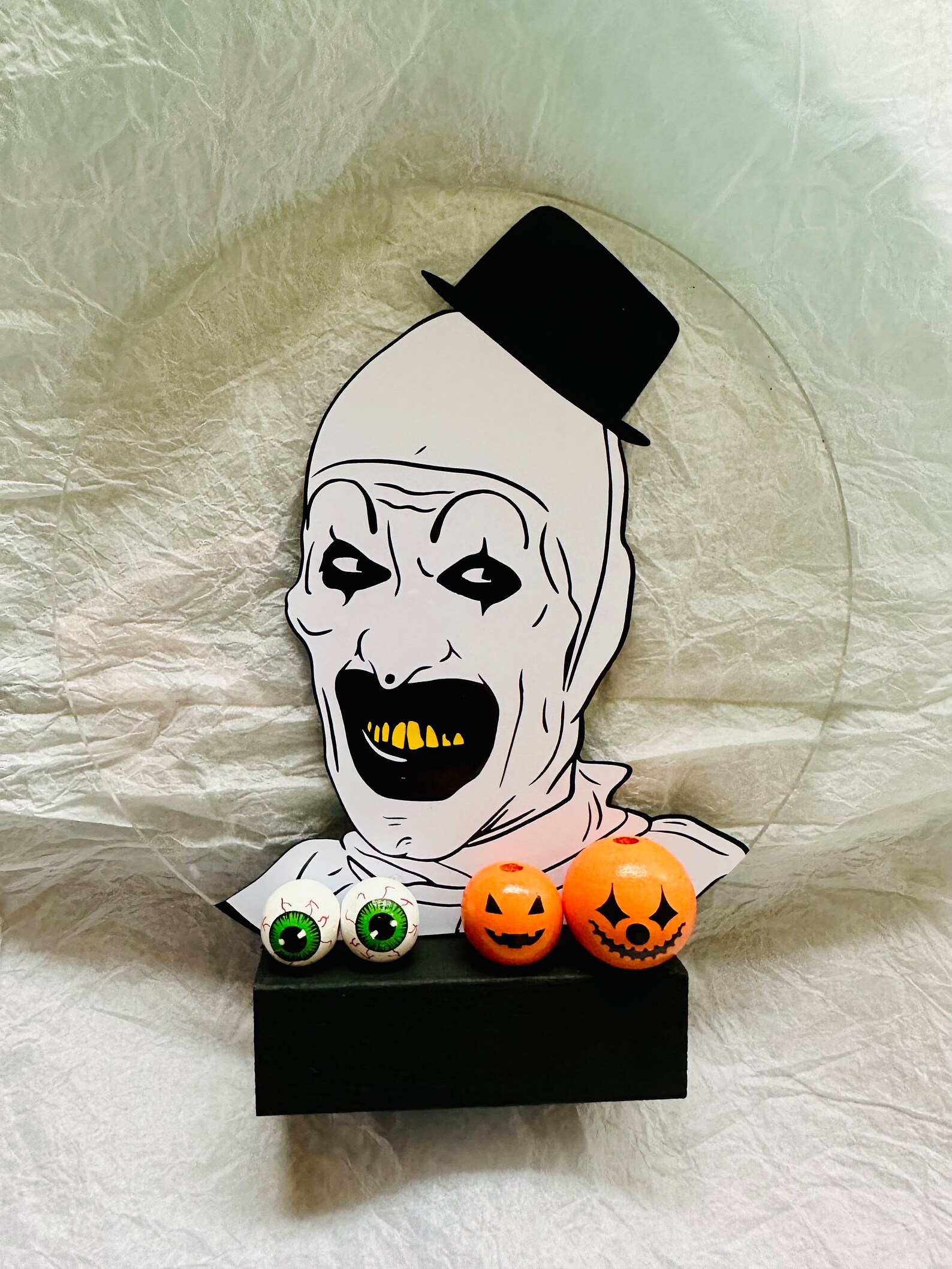 The Terrifier Art the Clown Inspired Acrylic Stand Display. - Etsy UK