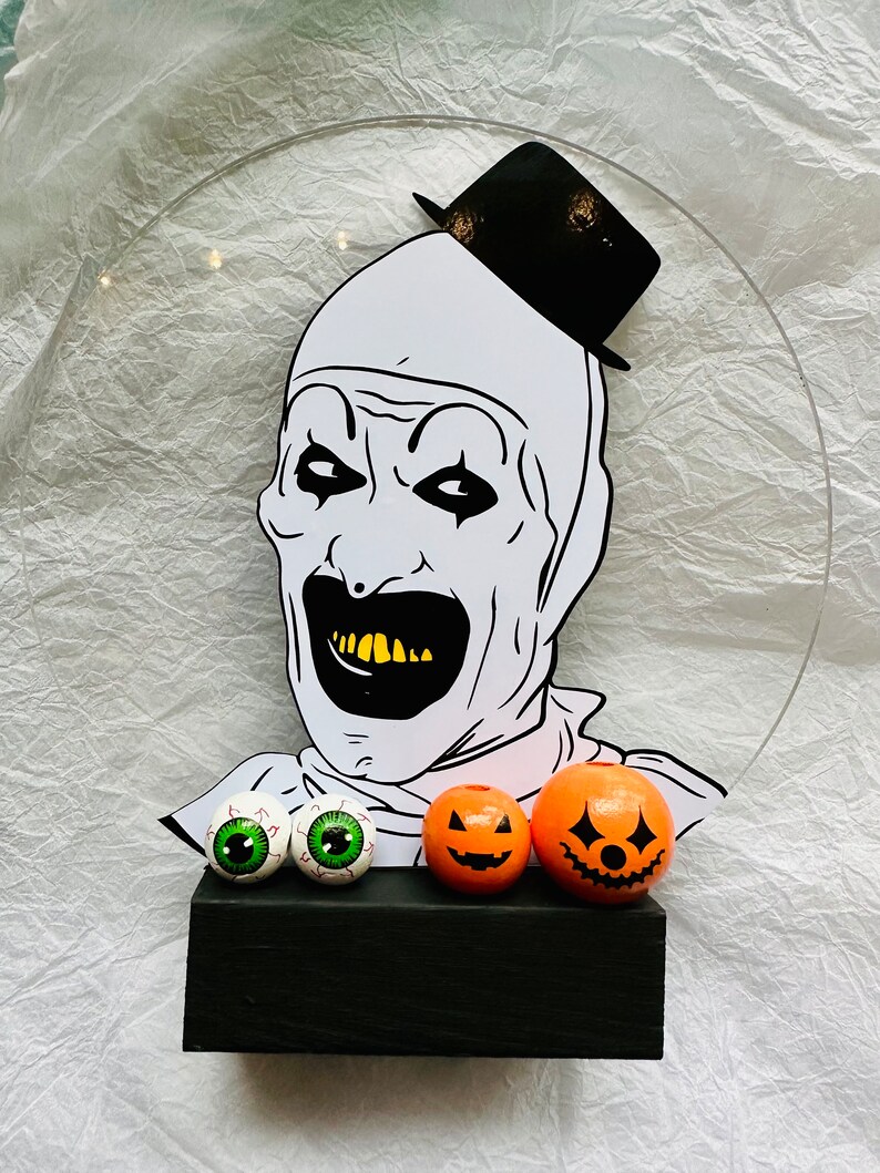 The Terrifier Art the Clown Inspired Acrylic Stand Display. - Etsy UK