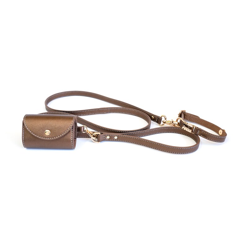 BECHIVA Soft Real Leather Poop Bag Holder. Dog Bag Dispenser. - Etsy