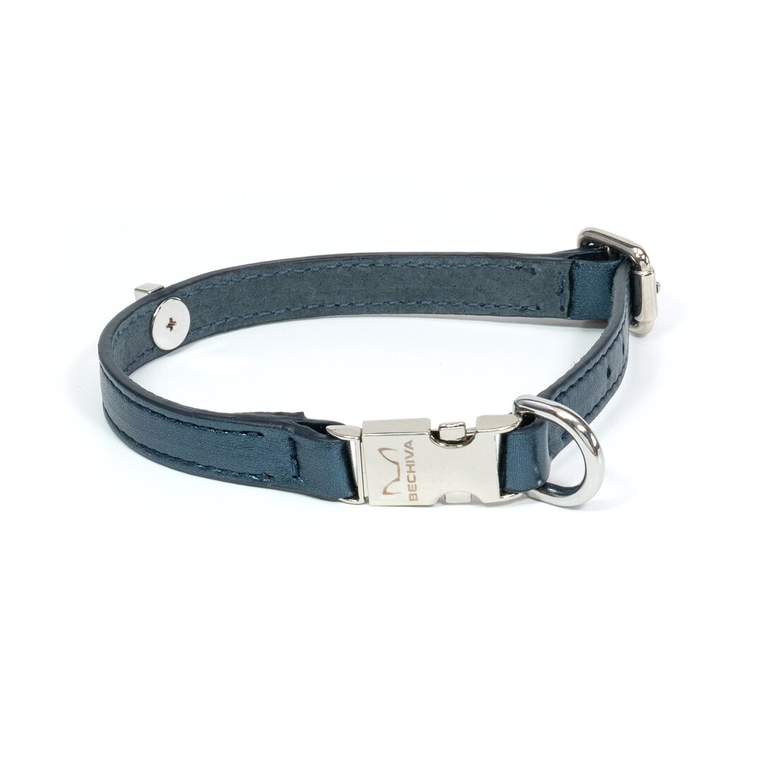 BECHIVA Soft Real Leather Collar for Small Dogs/cats. Chihuahua ...