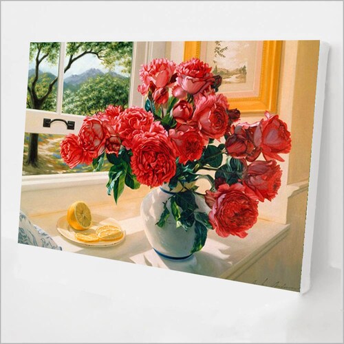 Flower Painting Kit . DIY Paint Kit . Acrylic Painting - Etsy