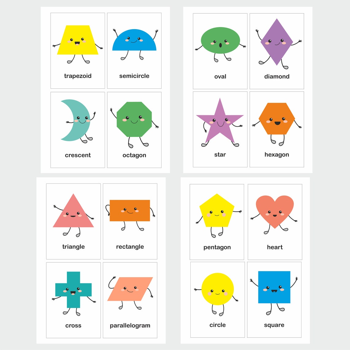 Shapes Busy Book Printable Toddler Busy Binder travel | Etsy