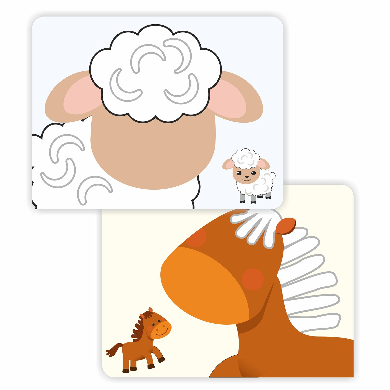 Play Dough Activity Mats Farm Animals Play-Dough Mats Farm | Etsy