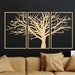 Tryptic Wall Art, Three Piece Wall Art, Wooden Tree Wall Art, Wooden ...