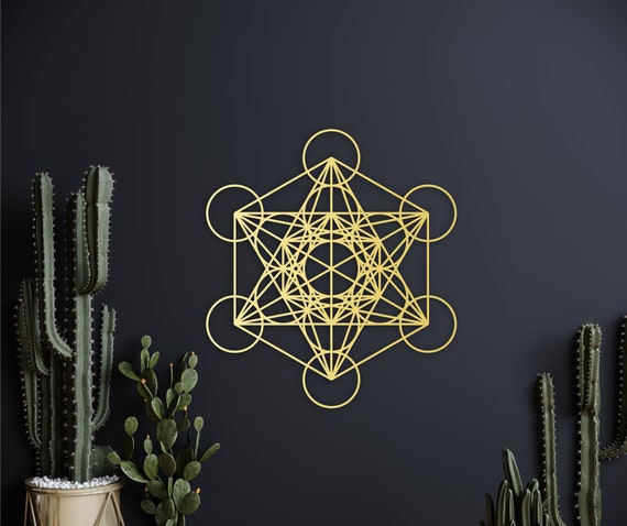 Wooden Metatron wall art Metatron's cube wall decor | Etsy
