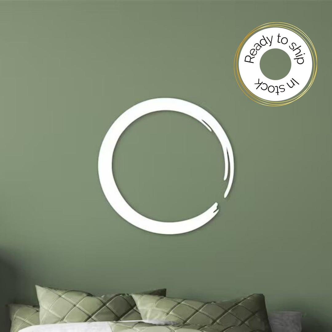 IN STOCK, Enso Circle Wall Art, Zen Symbol, Enso Wall Art, Yoga Studio ...