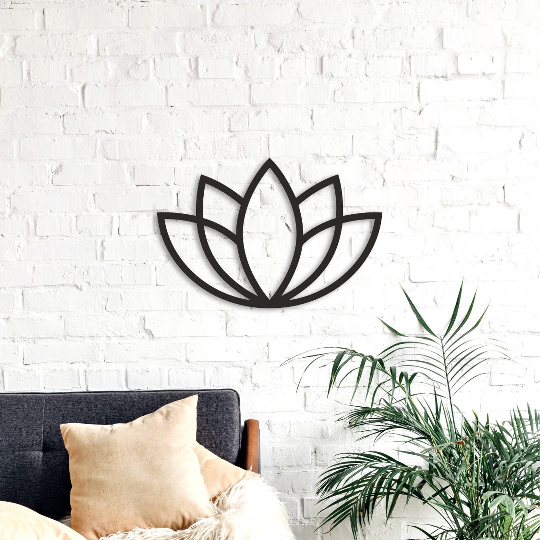 Lotus Wall Artmeditation Roomnamasteom Decorations Yoga - Etsy