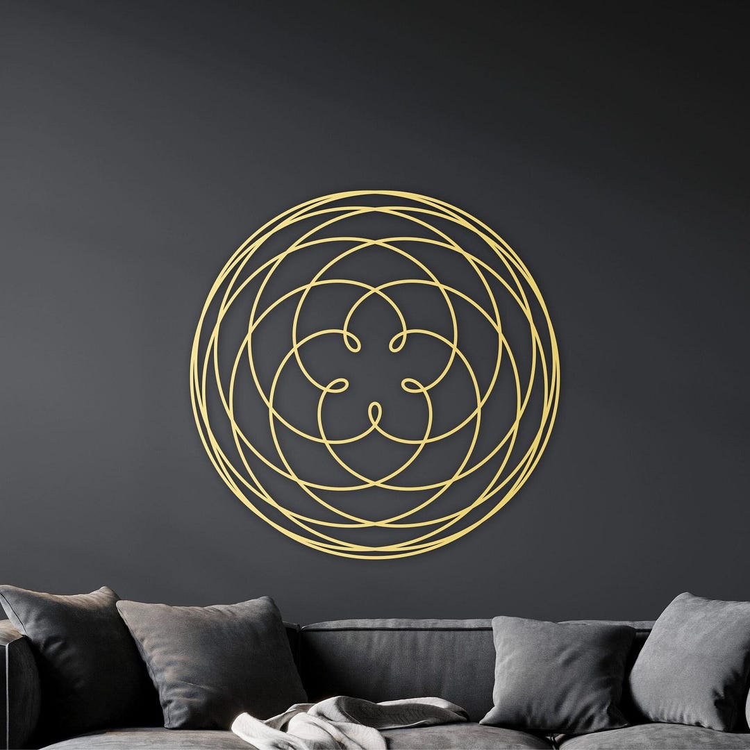 Venus Flower Wooden Wall Art: Sacred Geometry Decor - Etsy
